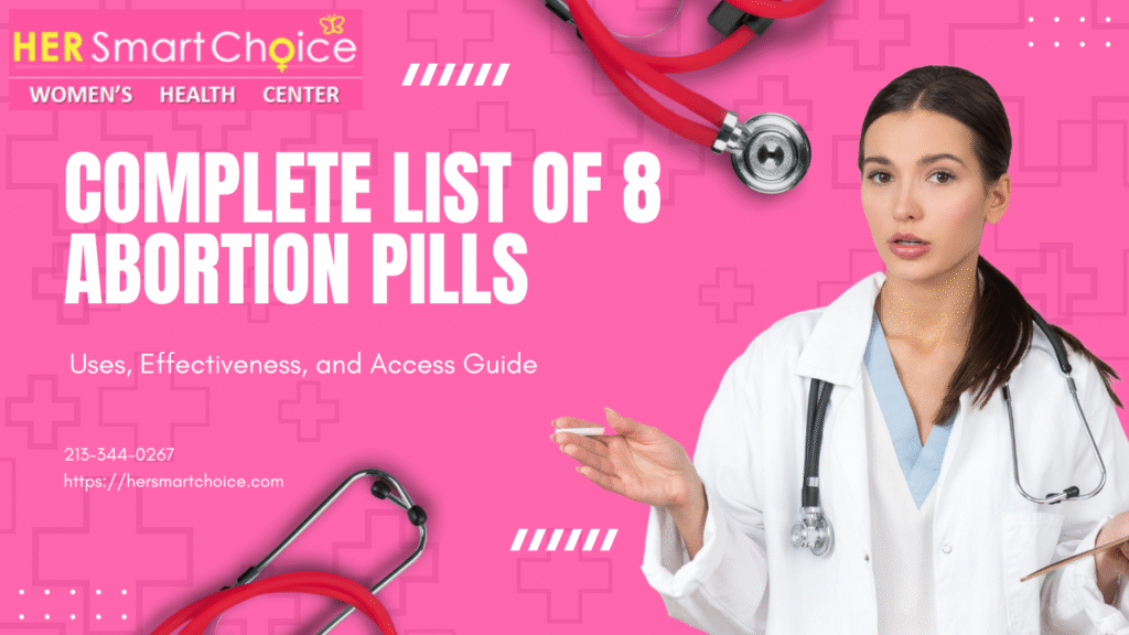 Complete List of 8 Abortion Pills - Her Smart Choice